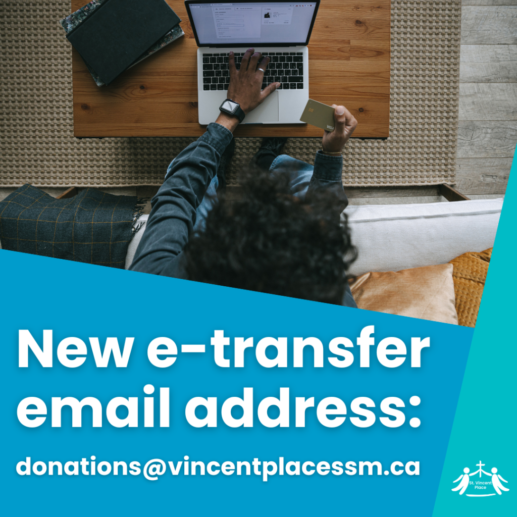 New email address for e-transfers - St Vincent Place