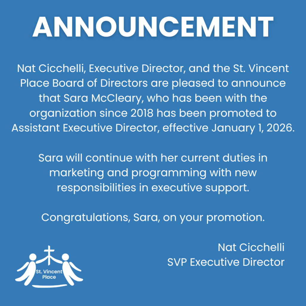 Announcement - St Vincent Place